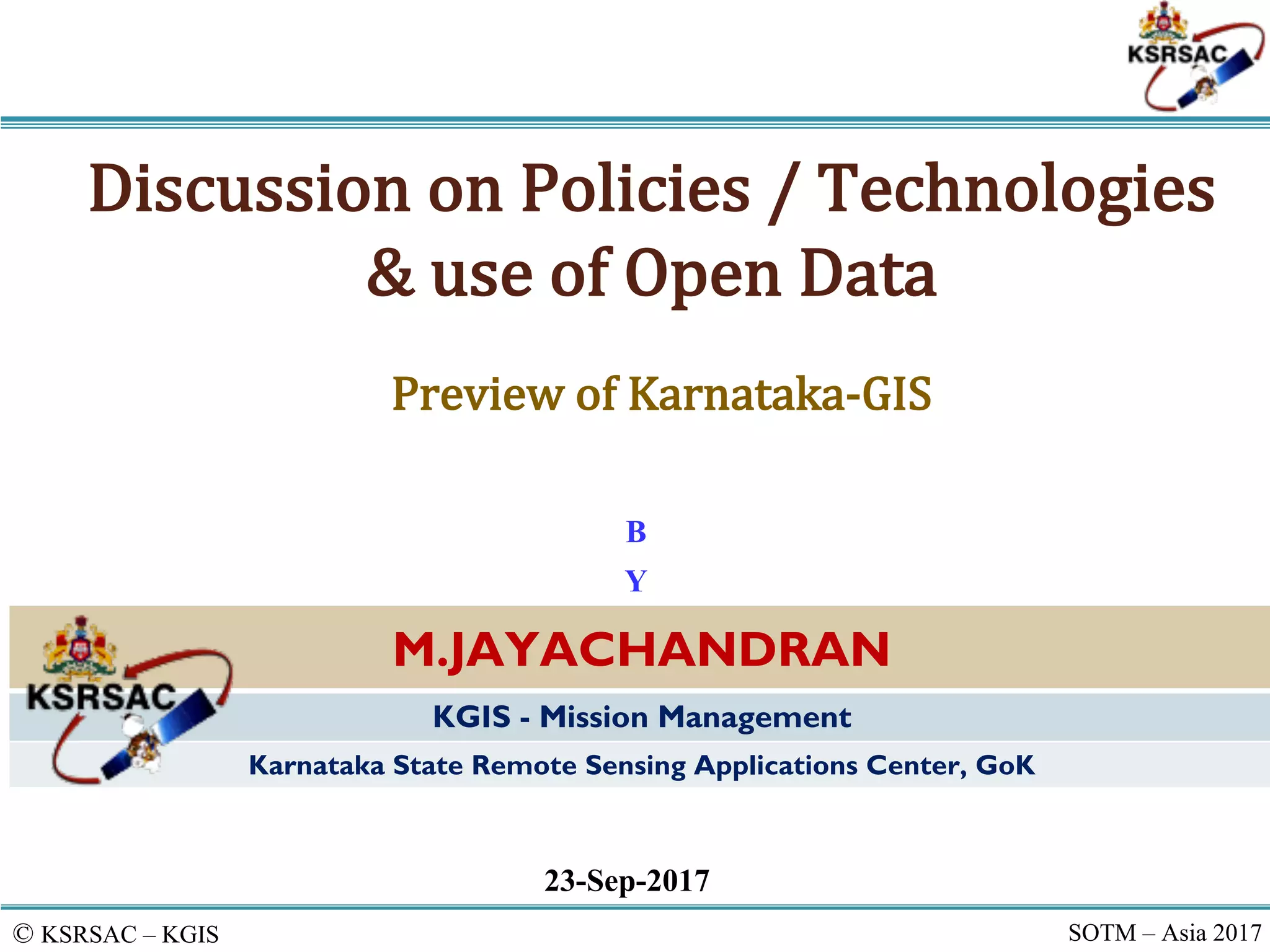 Jayachandran Mani, Technical Officer, Head, Mission management at ...