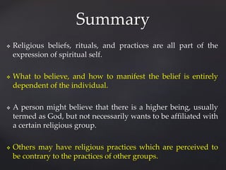 Spiritual Self | PPTX