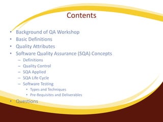 1 sqa and testing concepts | PPT