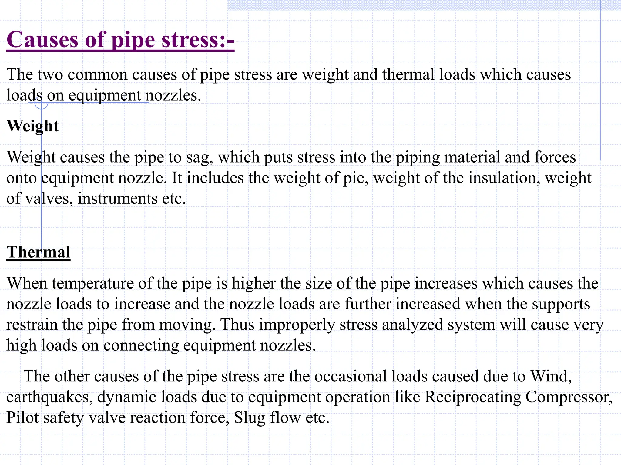 Piping Stress Analysis basics (Caesar-II | PPT