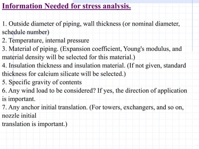 Piping Stress Analysis basics (Caesar-II | PPT | Physics | Science