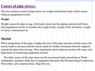 Piping Stress Analysis basics (Caesar-II | PPT