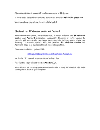 1 Student Windows Xp Tp Secure Guide | PDF