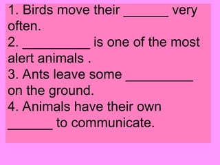 Animal Super Senses Lesson 1 Interesting | PPT