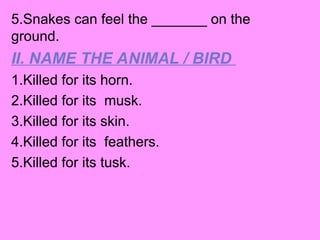 Animal Super Senses Lesson 1 Interesting | PPT