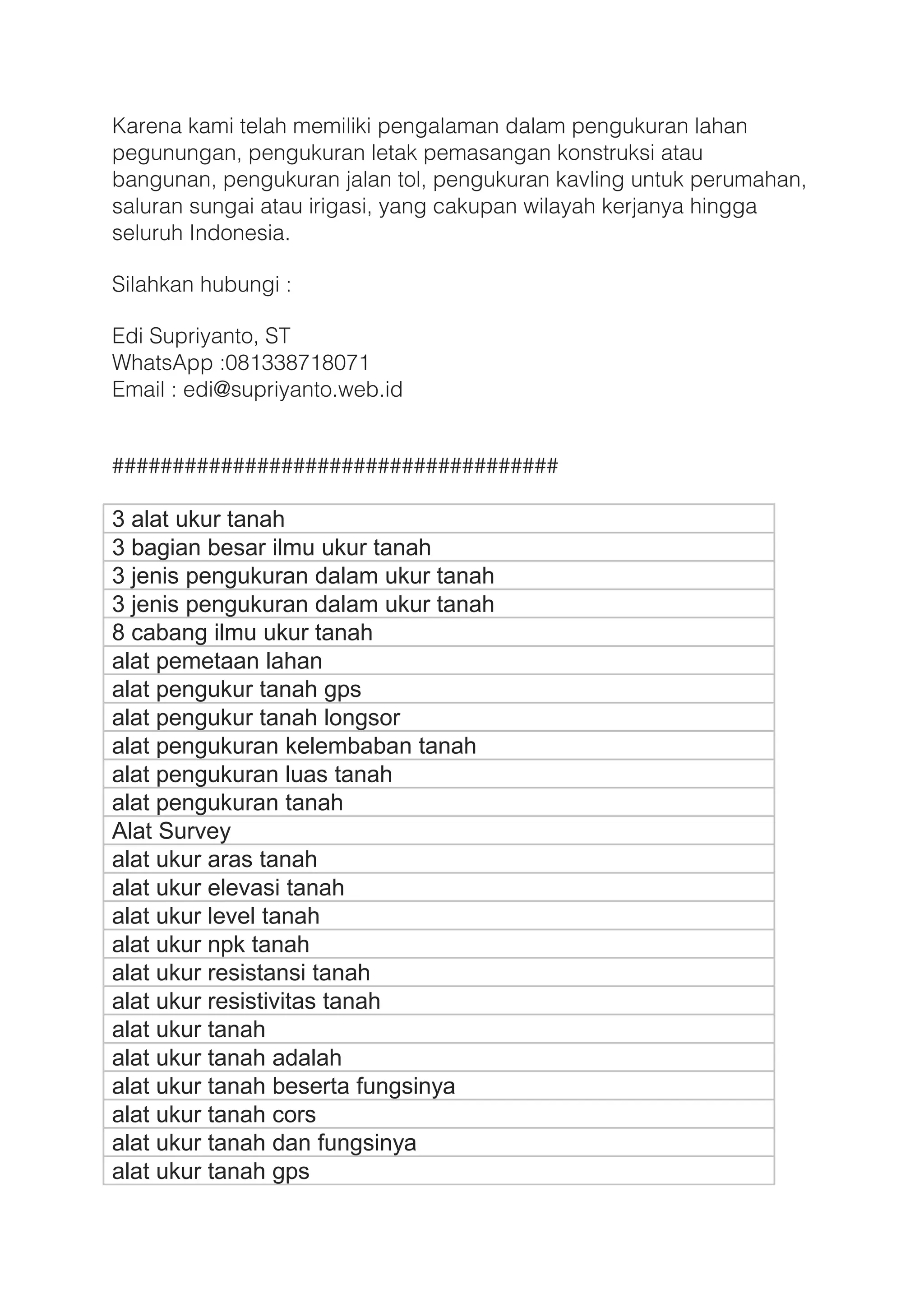 Jasa Survey Pemetaan | Land Survey | Topographic Survey | Ukur Lahan dan Bangunan | Mapping ...