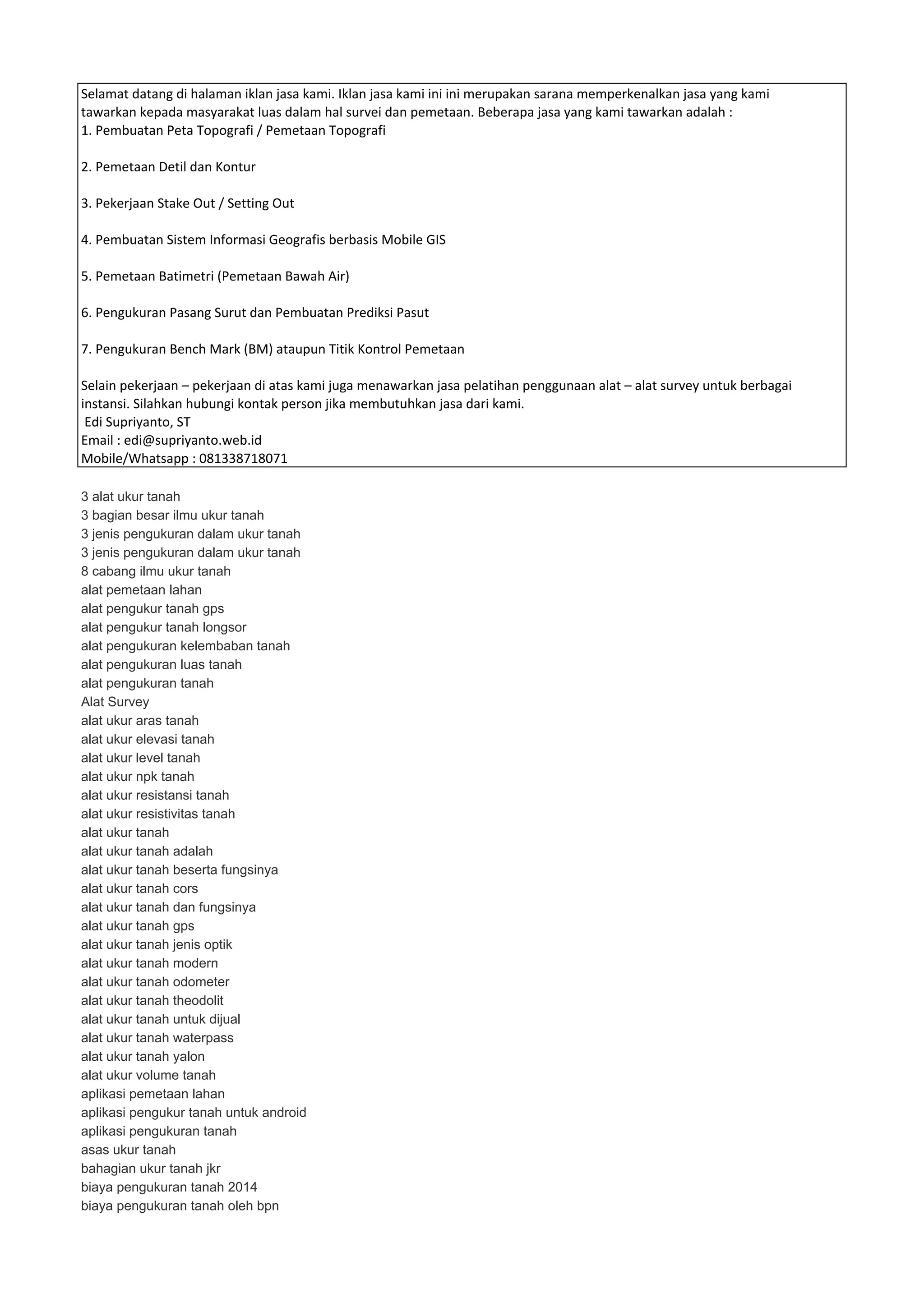 1 surveyor pemetaan mapping topografi ukur tanah indonesia Sulawesi ...