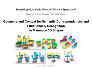 SIGGRAPH 2014 Preview -"Shape Collection" Session | PPT