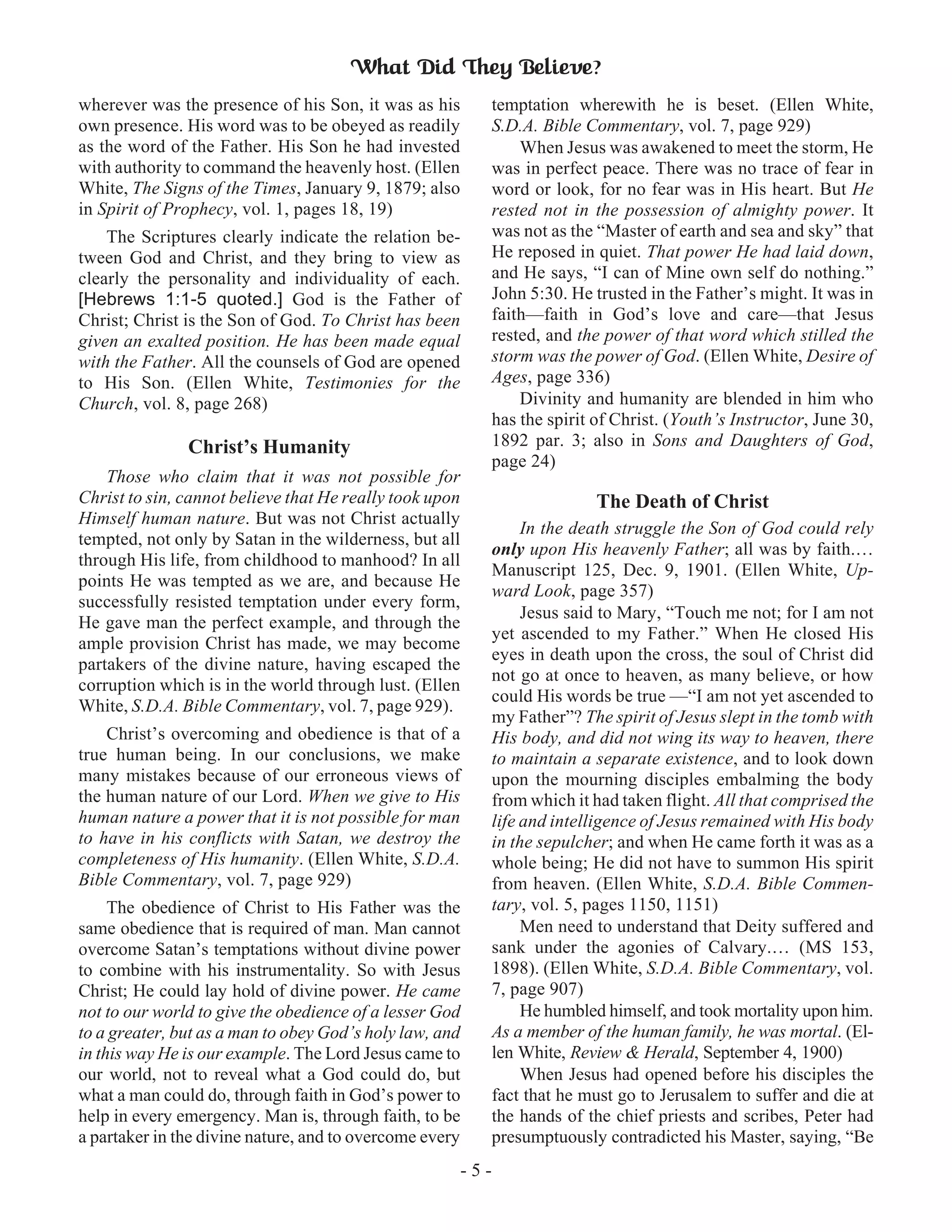 What did the Pioneer believe?? | PDF
