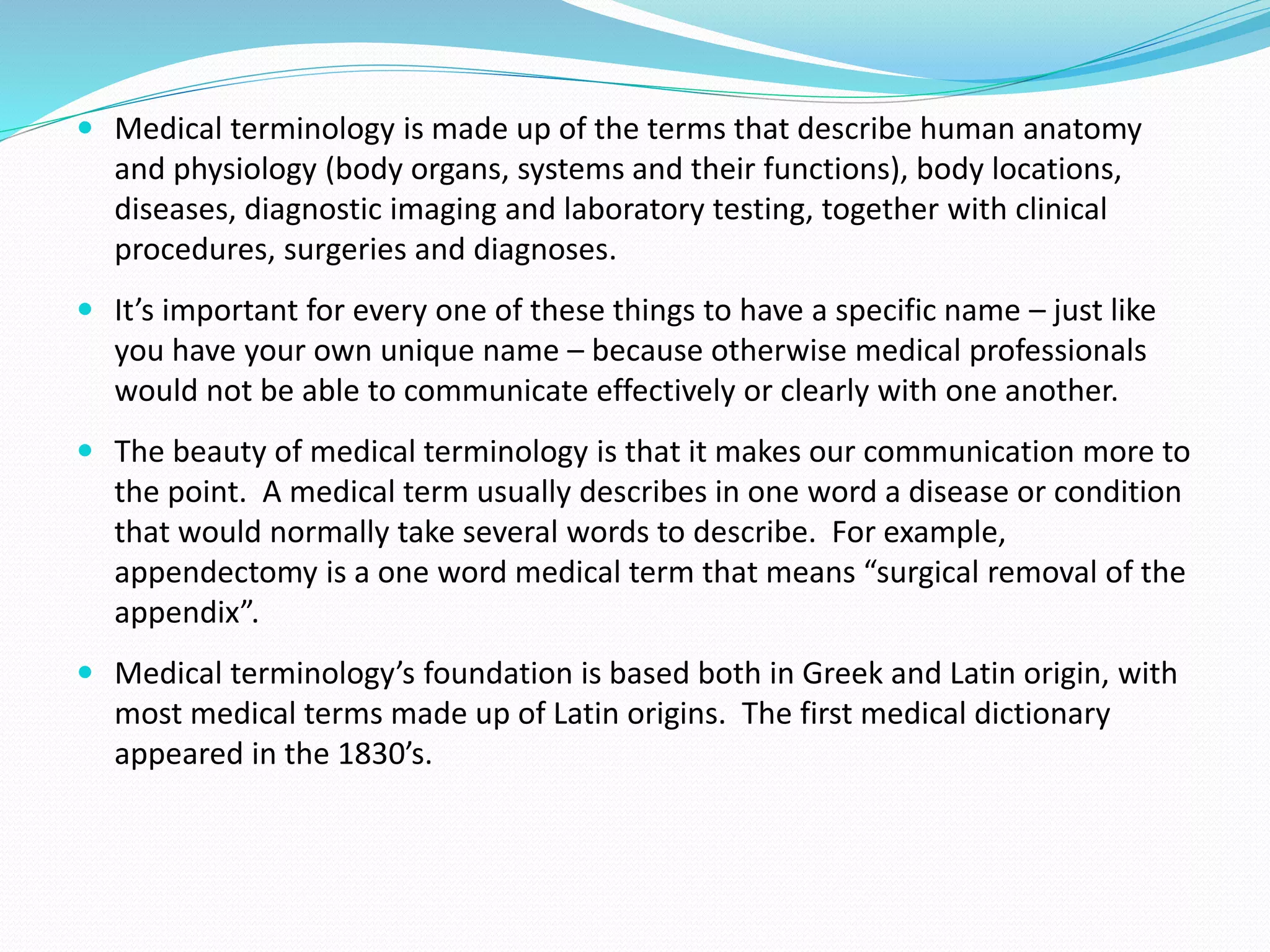 Terminology Basics | PPTX