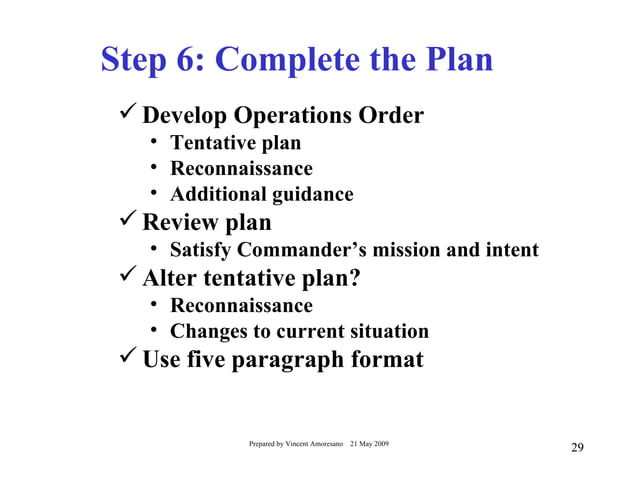 Police Tactical Decision Making & Planning | PPT