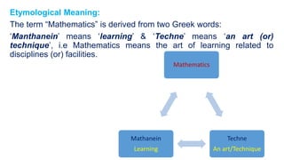 1 Teaching mathematics-introduction (meaning, nature & values) | PPTX