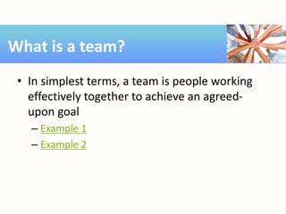 1-Teamwork-Module.ppt | Business Administration | Business