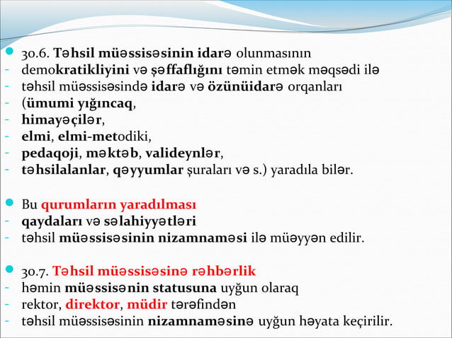 1 tehsil haqqinda qanun | PPT