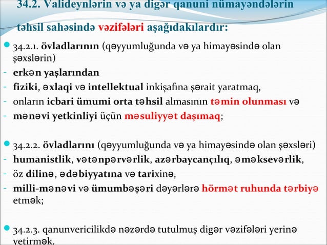 1 tehsil haqqinda qanun | PPT