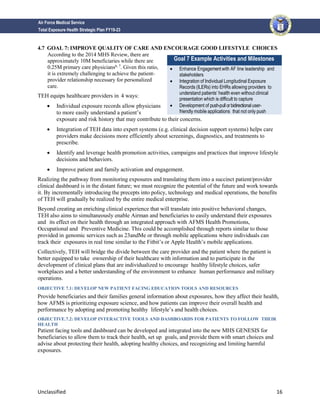 Air Force Medical Service - Total Exposure Health Strategic Plan | PDF