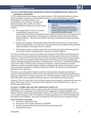 Air Force Medical Service - Total Exposure Health Strategic Plan | PDF