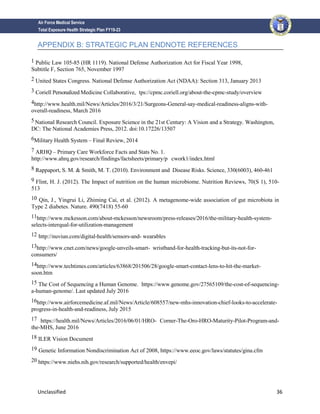 Air Force Medical Service - Total Exposure Health Strategic Plan | PDF