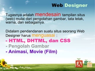 Teknologi Aplikasi Web Bagian Pertama | PPT