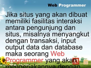 Teknologi Aplikasi Web Bagian Pertama | PPT