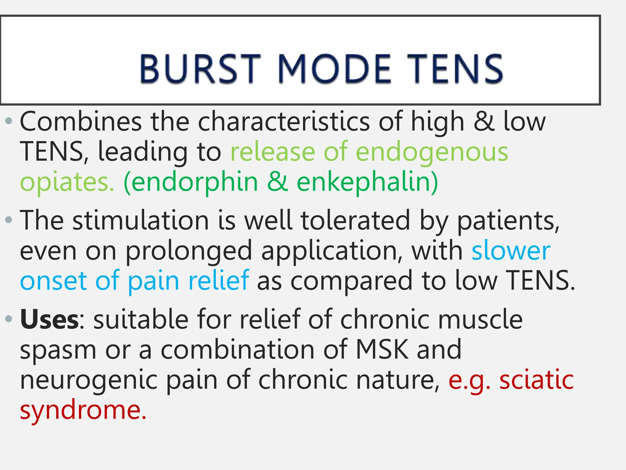 TENS Trans cutaneous electrical nerves stimulation | PPT
