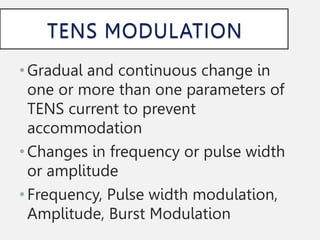 TENS Trans cutaneous electrical nerves stimulation | PPT | Physical ...