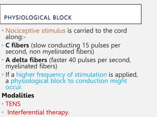 TENS Trans cutaneous electrical nerves stimulation | PPT | Physical ...