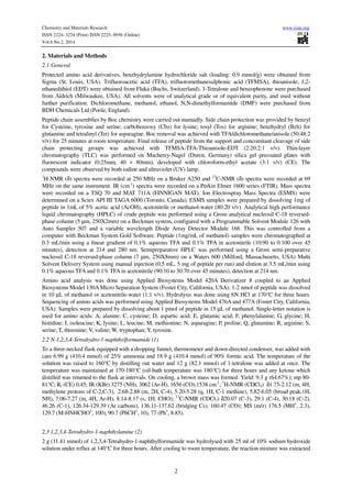 1 tetralinyl as carboxamide-protecting group for asparagine | PDF