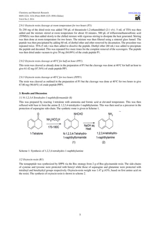 1 tetralinyl as carboxamide-protecting group for asparagine | PDF