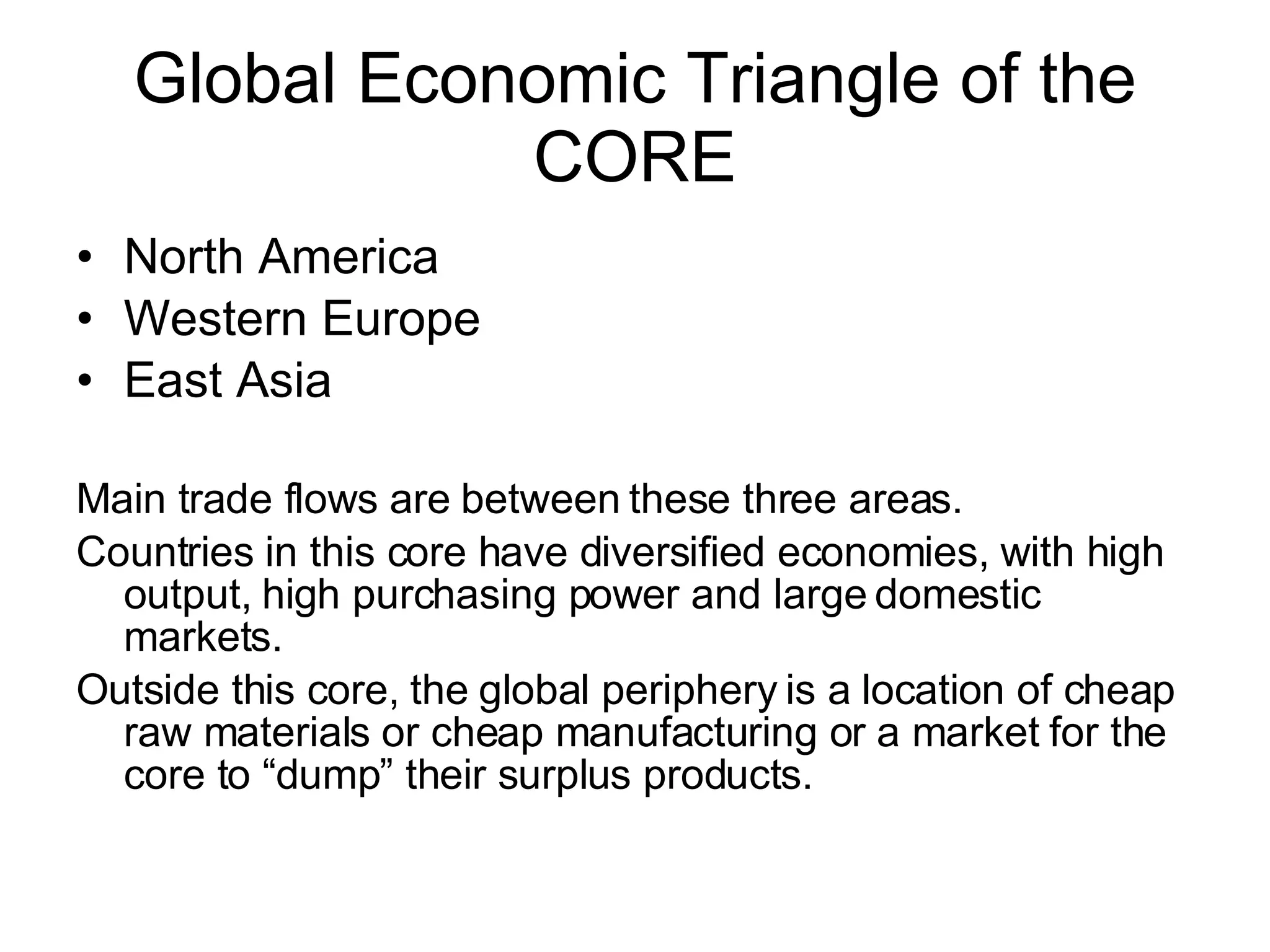 1 The Global Economy | PPT