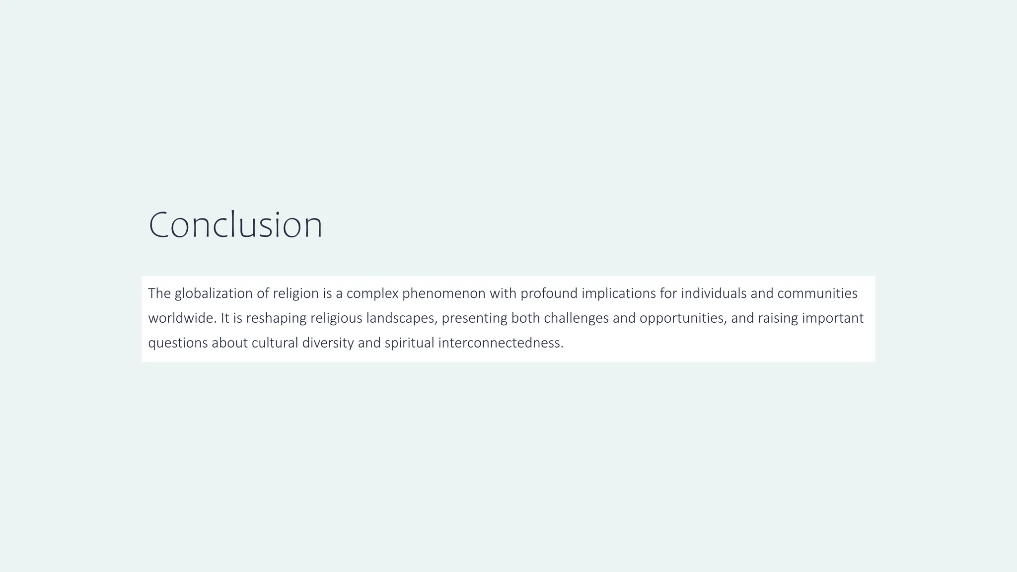 The effect Globalization of Religion.pptx