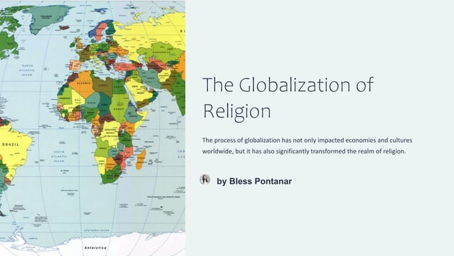 The effect Globalization of Religion.pptx | Spirituality | Religion ...