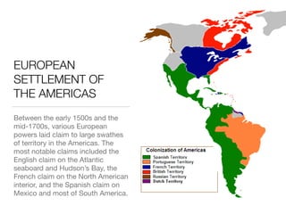 1 The Settlement of the Americas | PDF