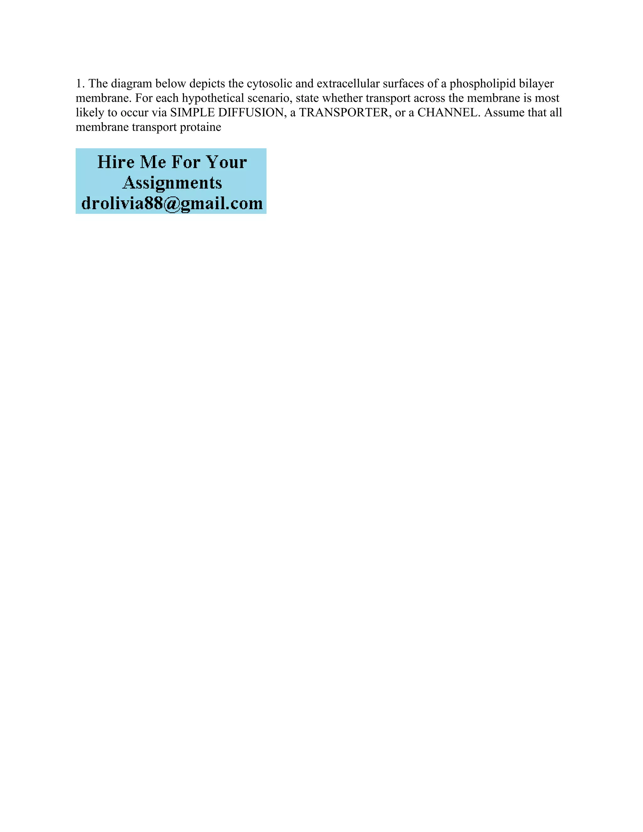 1- The diagram below depicts the cytosolic and extracellular surfaces.pdf