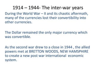 1 the international monetary system | PPTX