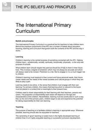 THE IPC BELIEFS AND PRINCIPLES | PDF