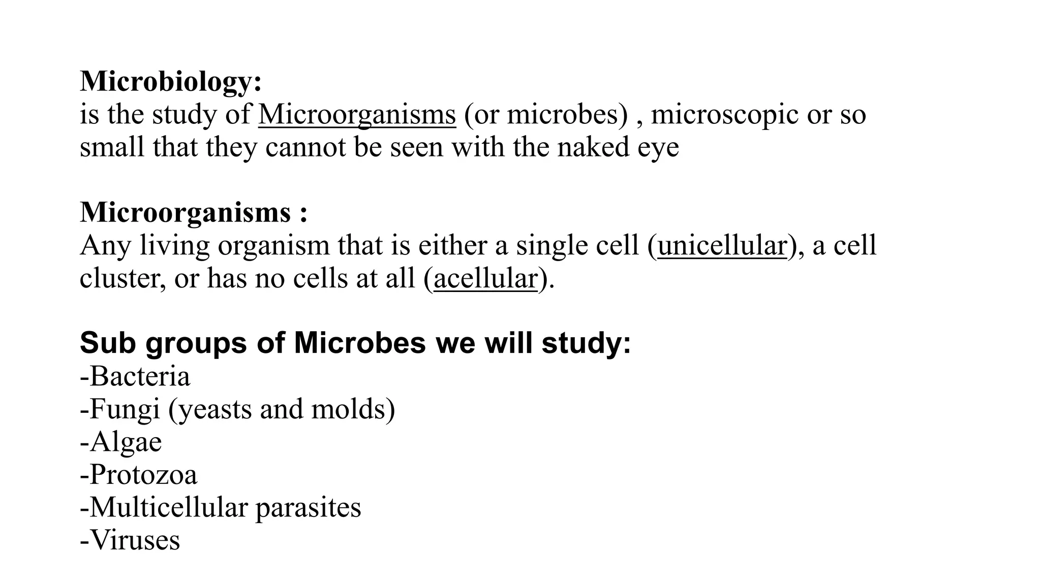 The Microbial World | PPTX | Chemistry | Science