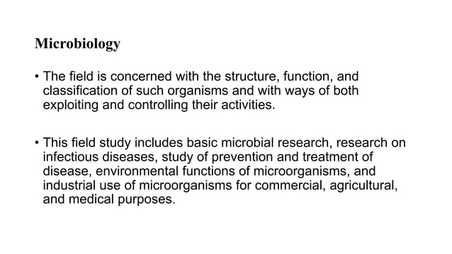 The Microbial World | PPTX | Chemistry | Science
