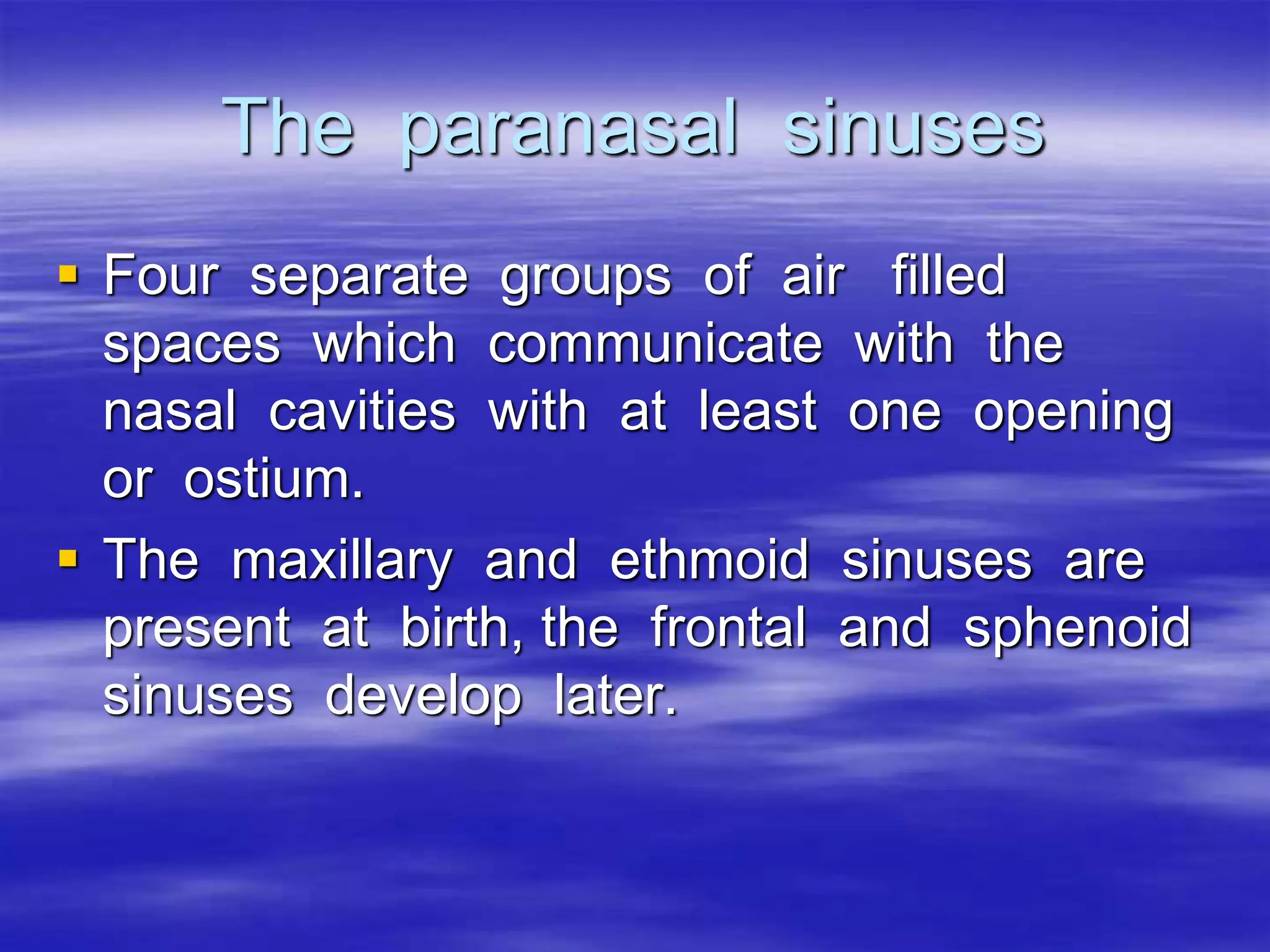 The Nose and Paranasal Sinuses | PPT