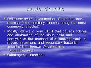 The Nose and Paranasal Sinuses | PPT