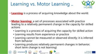 Theories for sensory-motor rehabilitation | PPTX
