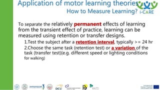 Theories for sensory-motor rehabilitation | PPTX