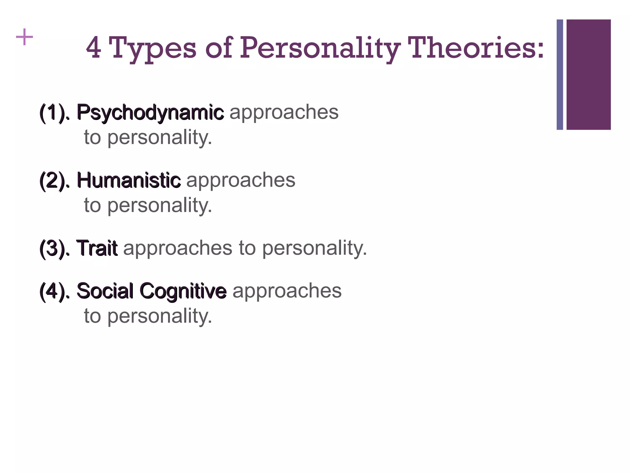1. theories of personality | PPT