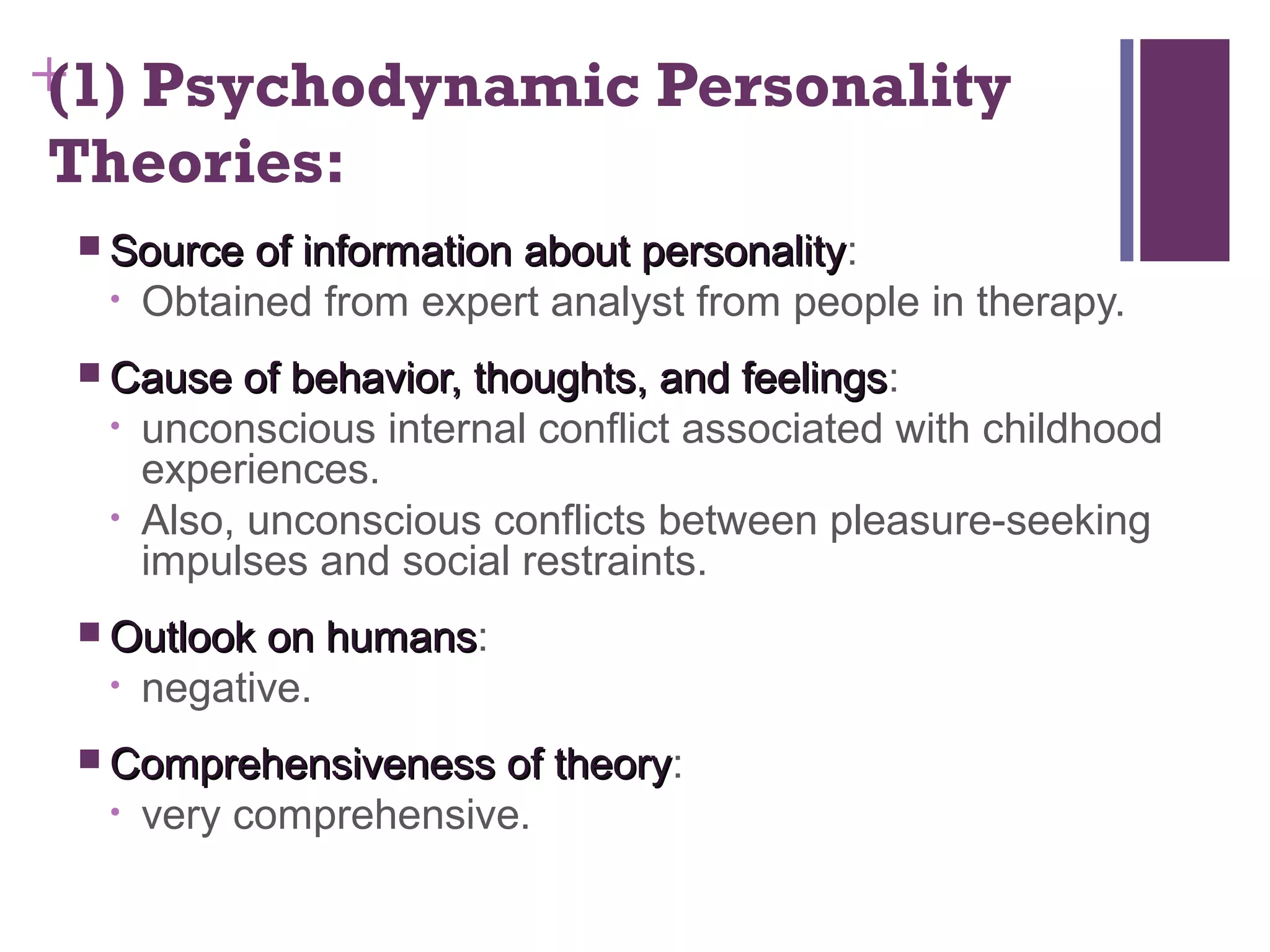 1. theories of personality | PPT