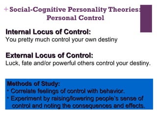 1. theories of personality | PPT