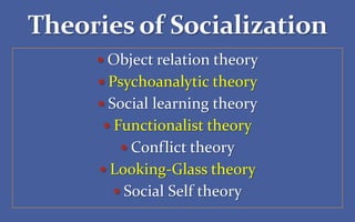 Theories of Socialization | PPTX