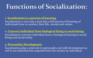 Theories of Socialization | PPTX