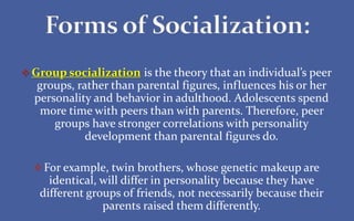 Theories of Socialization | PPTX