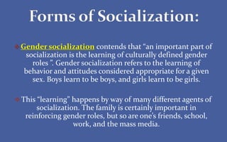 Theories of Socialization | PPTX