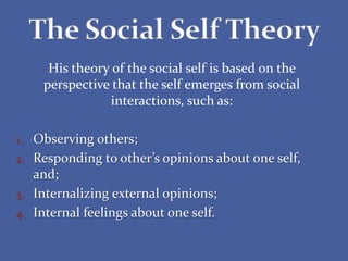 The Social Self - George Mead | PPTX